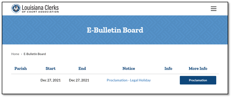 LCRAA's eBulletin Board - eClerks LA